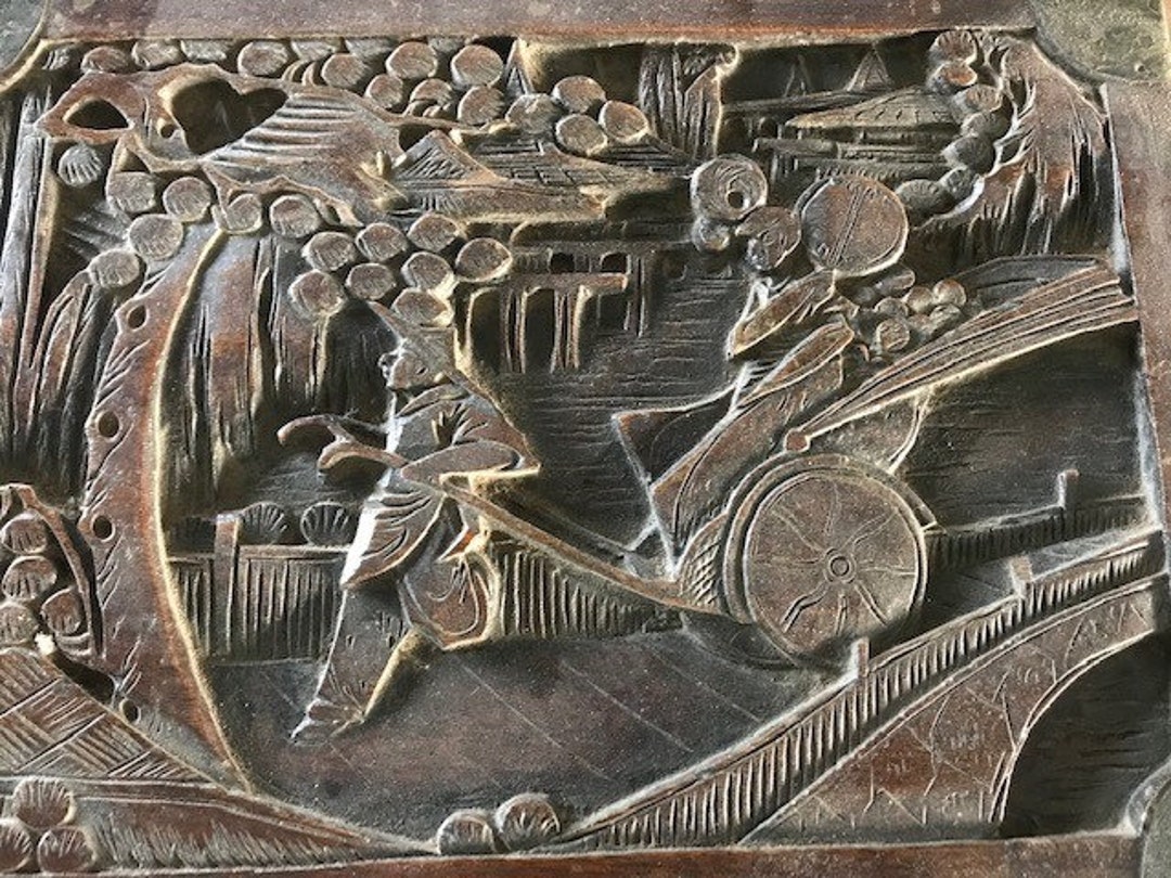 Chinese Camphor Wood Carved Chest - Etsy