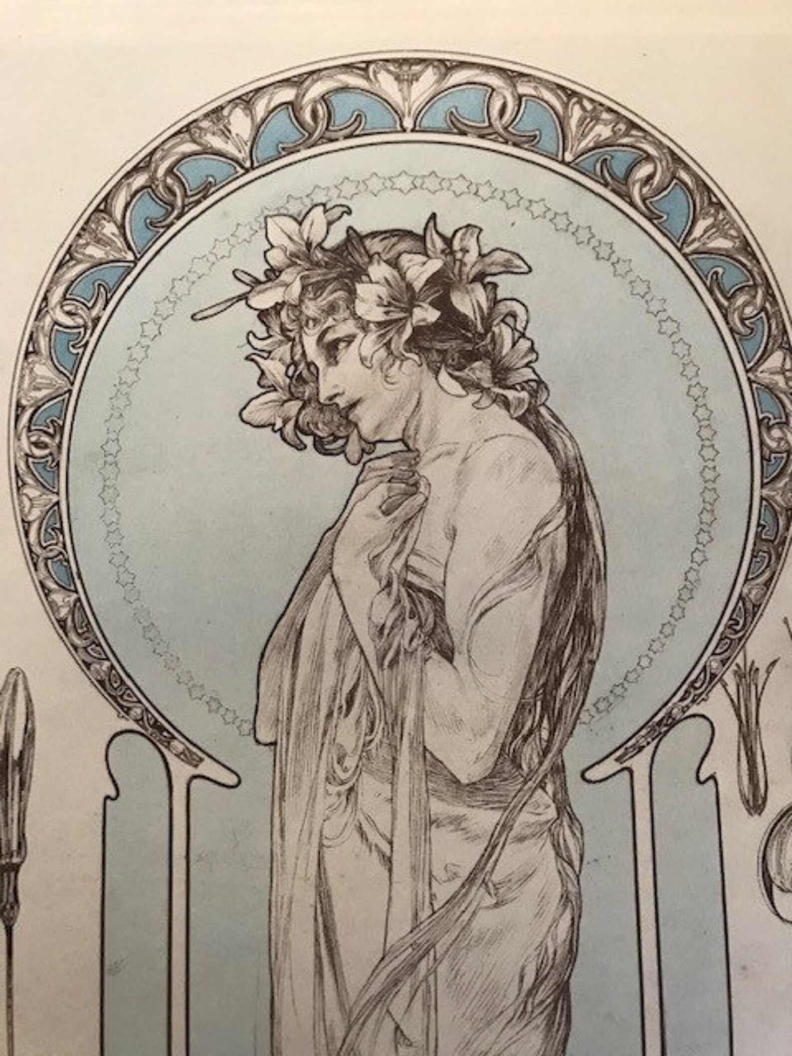 Alphonse Mucha Original 1902 Lithograph From Documents Decoratifs ...