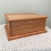 Handcrafted Cherry Jewelry Box - 3 Drawers - Etsy