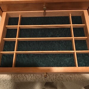 Handcrafted Cherry Jewelry Box - 5 Drawers With Top Tray - Etsy