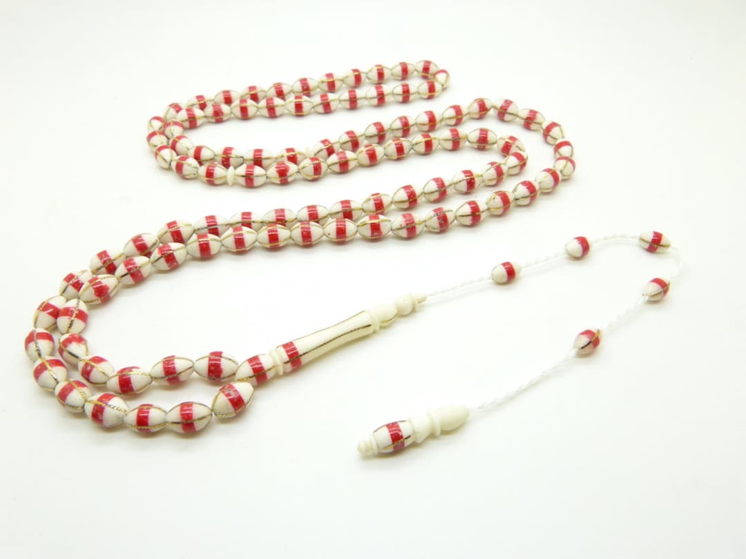 Inlaid Camel Bone Subha Sebha Tasibh Misbaha Prayer Beads 99 Beads - Etsy