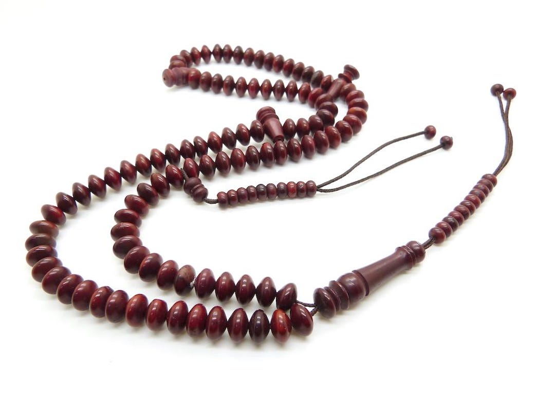 Red Kuka Shadhili Tasbih Subha Prayer Beads Misbaha - Etsy