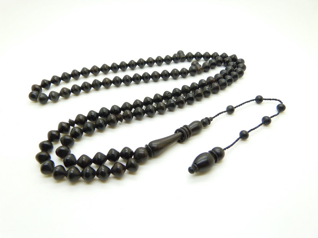 Ebony Tasbih Subha Islam Prayer Beads 99 Beads - Etsy