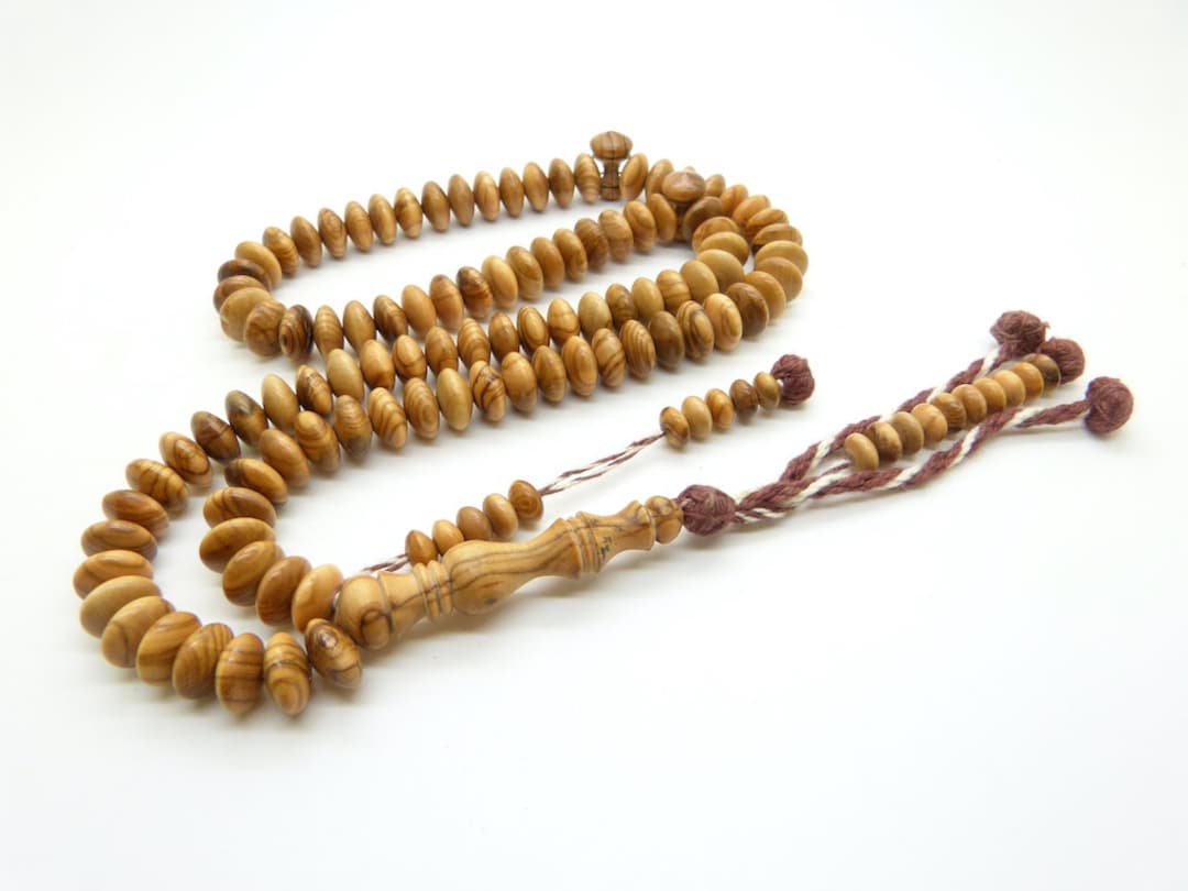 Olive Wood Tasbih Subha Prayer Beads Misbaha 99 Beads - Etsy