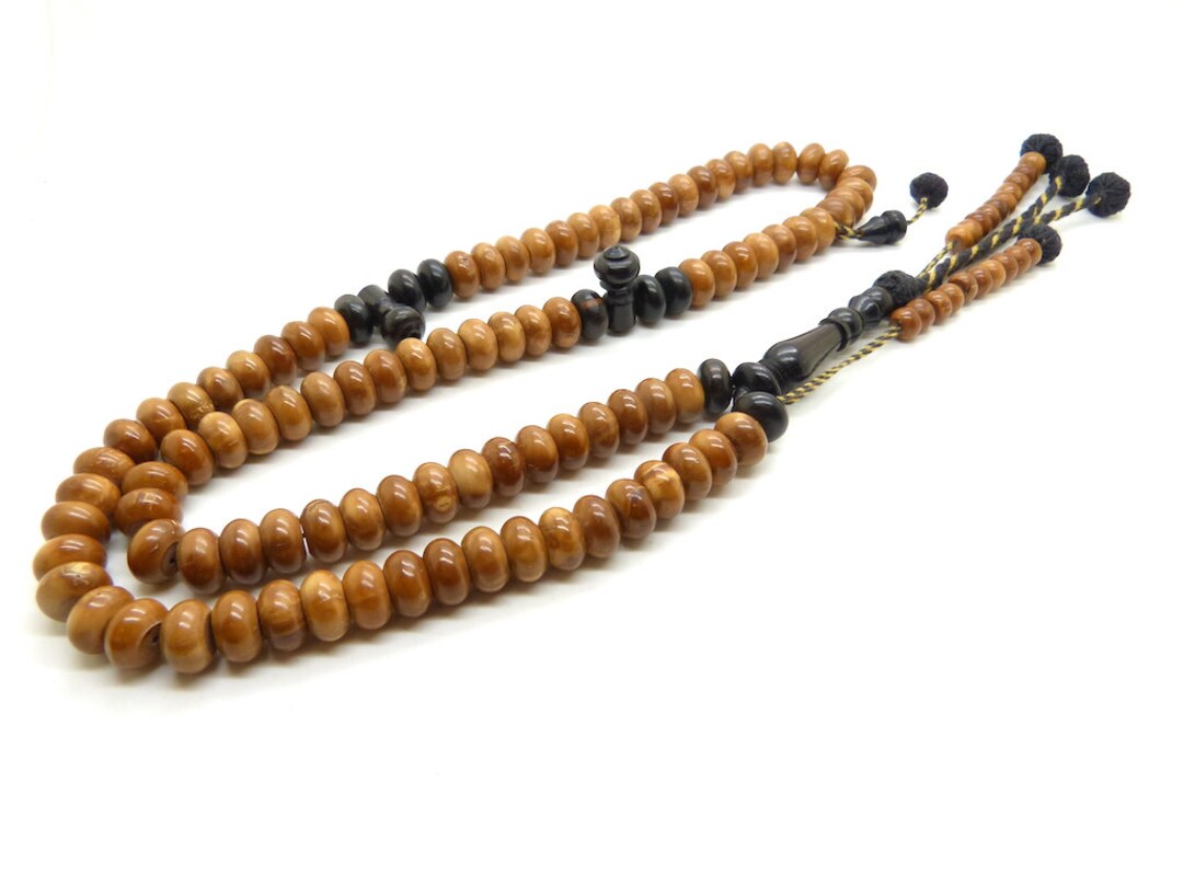 Chapelet islamique tasbih subha misbaha en kuka et ébène 99 - Etsy France