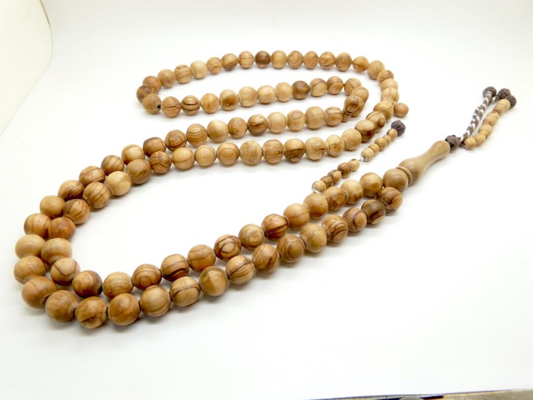 Olive Wood Tasbih Subha Prayer Beads Misbaha 99 Beads - Etsy