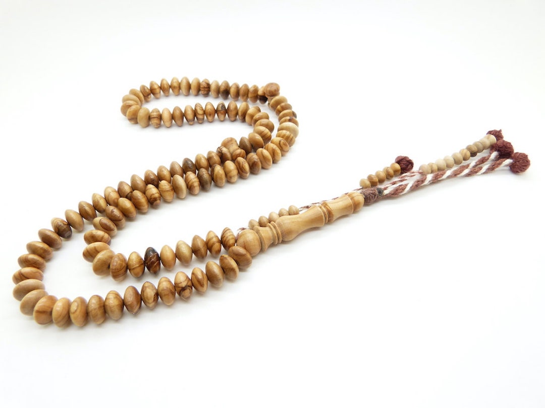 Olive Wood Tasbih Subha Prayer Beads Misbaha 99 Beads - Etsy