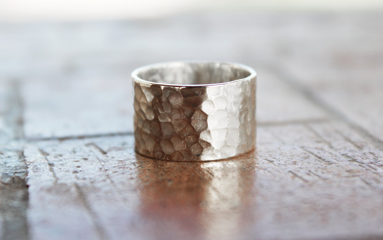 Wide Sterling Silver Unisex Band Ring - Etsy
