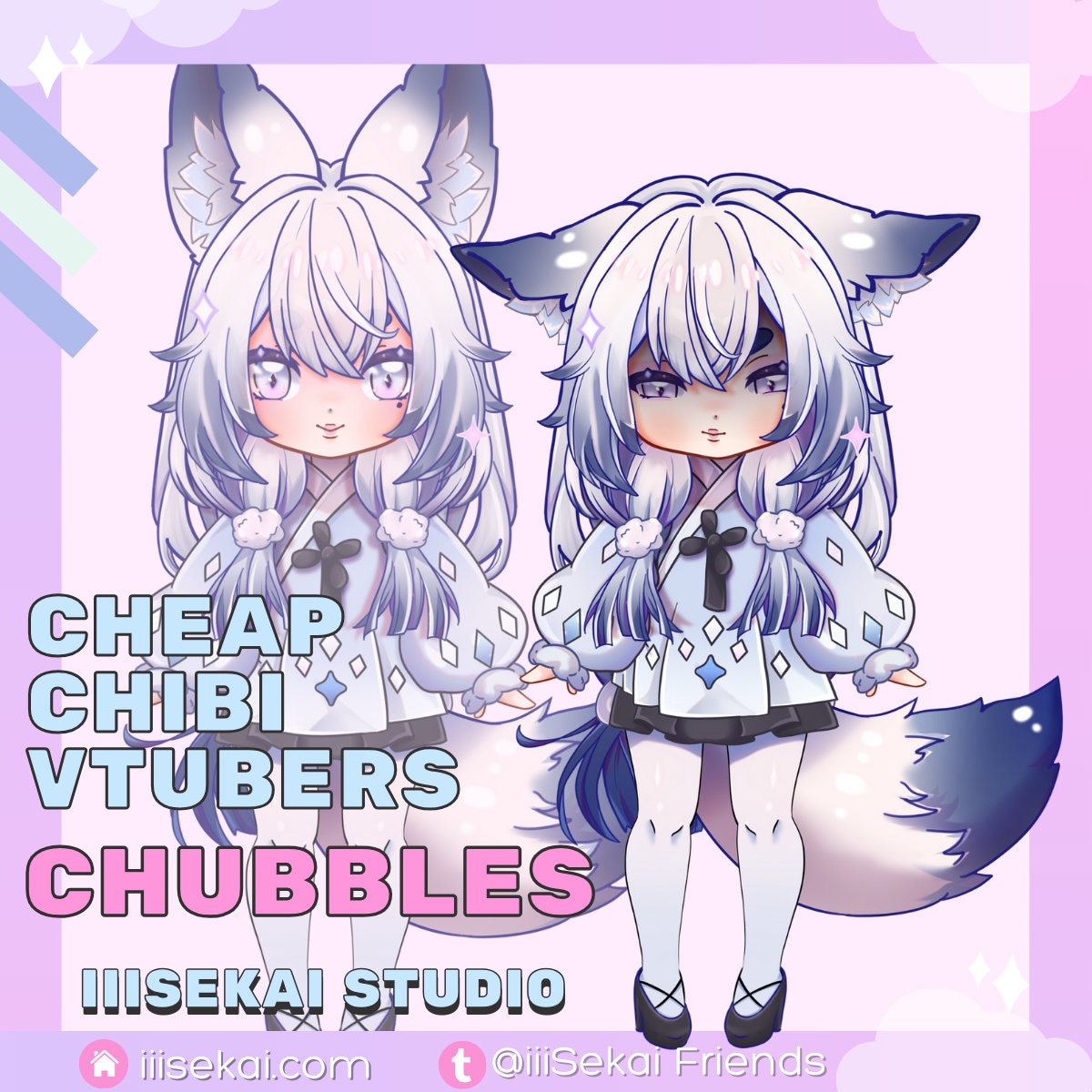 Fei-fei Chubble V-bridger Live2d Vtuber Model ready to Use Premade ...
