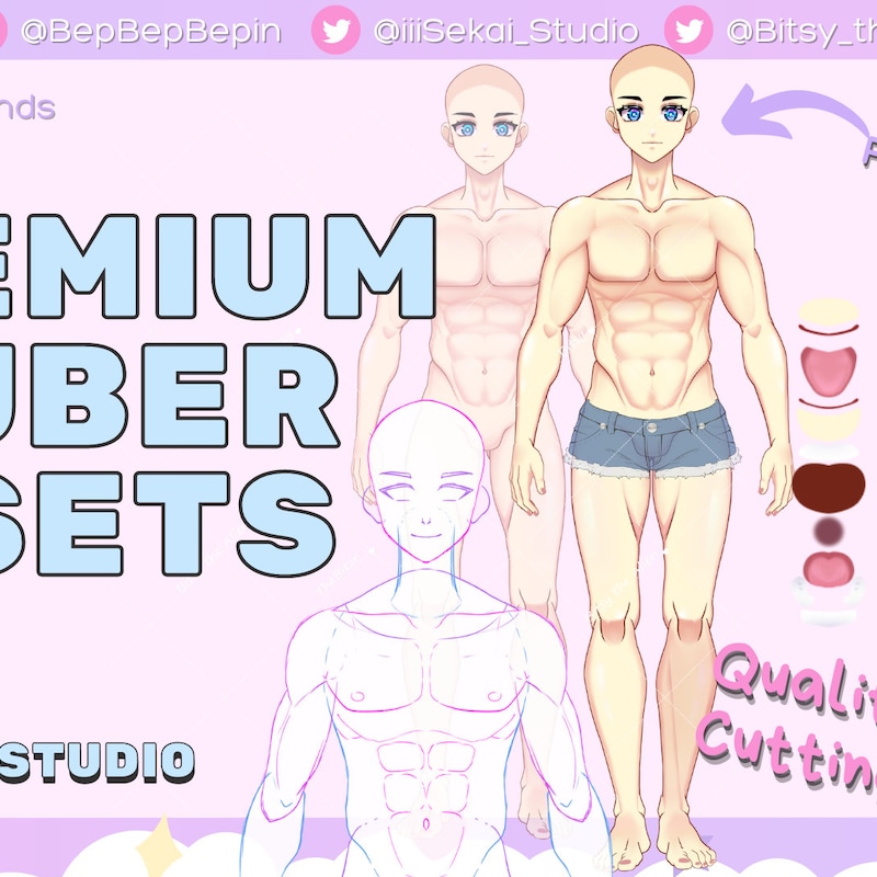 Vtuber Model Base Template - Etsy