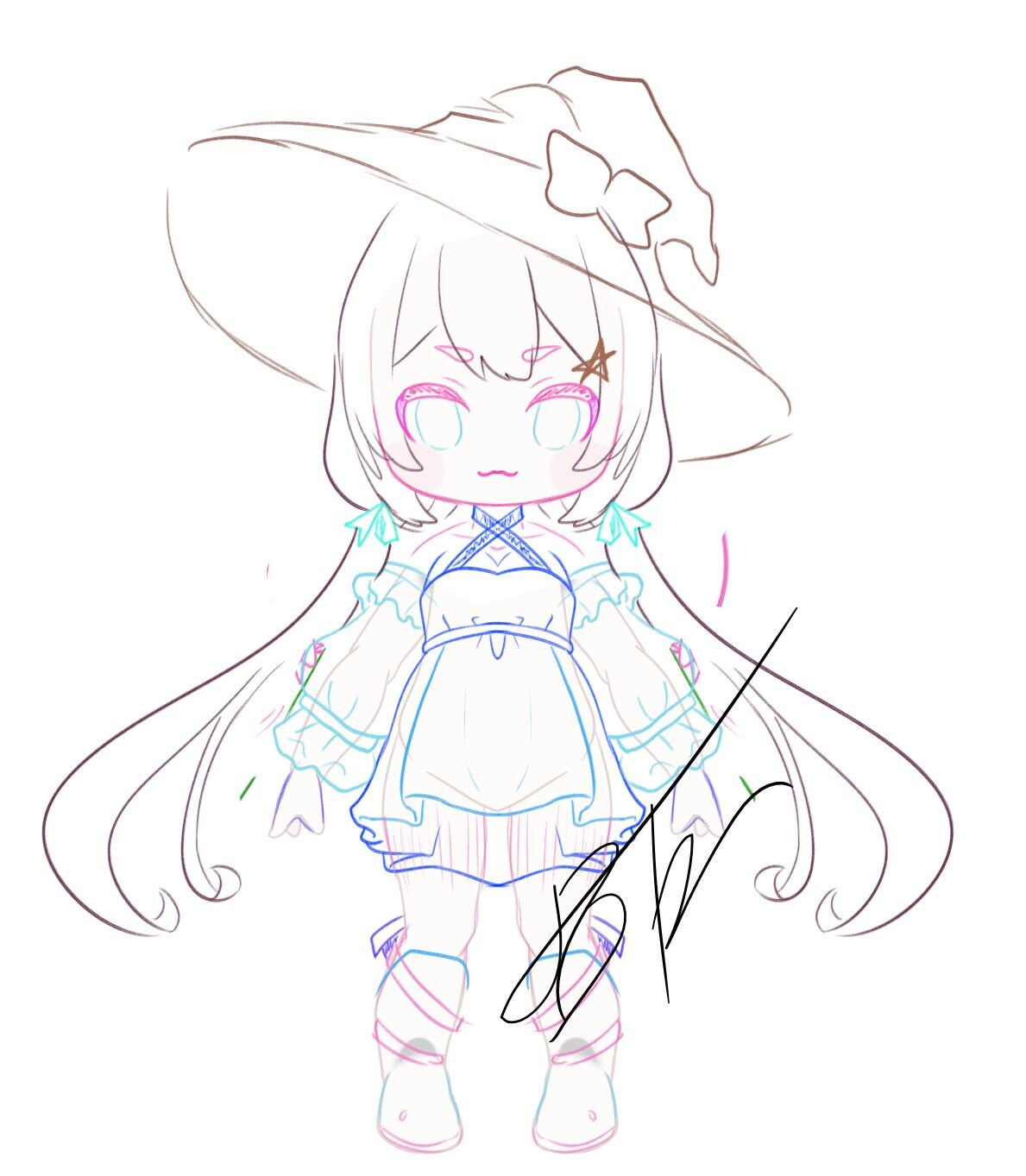 Custom Chibi Vtuber Model Full Stack Commercial Use Live2d Vtuber Anime ...