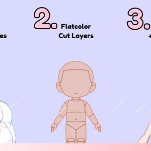 Vtuber Base Bundle | 2023 Version Base Art From Iiisekai | Live2d Model ...