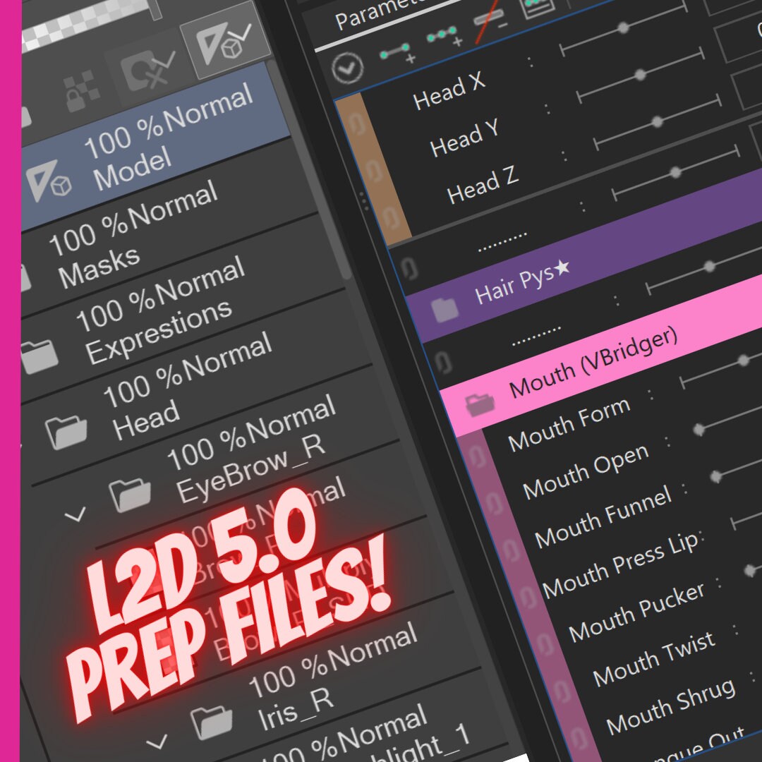 Vtuber Base Bundle 2023 Version Base Art From Iiisekai Live2d Model ...