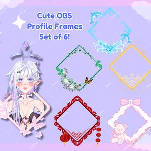 Vtuber Gamer Profile Frame | Twitch Livestreamer Frame for Gaming ...