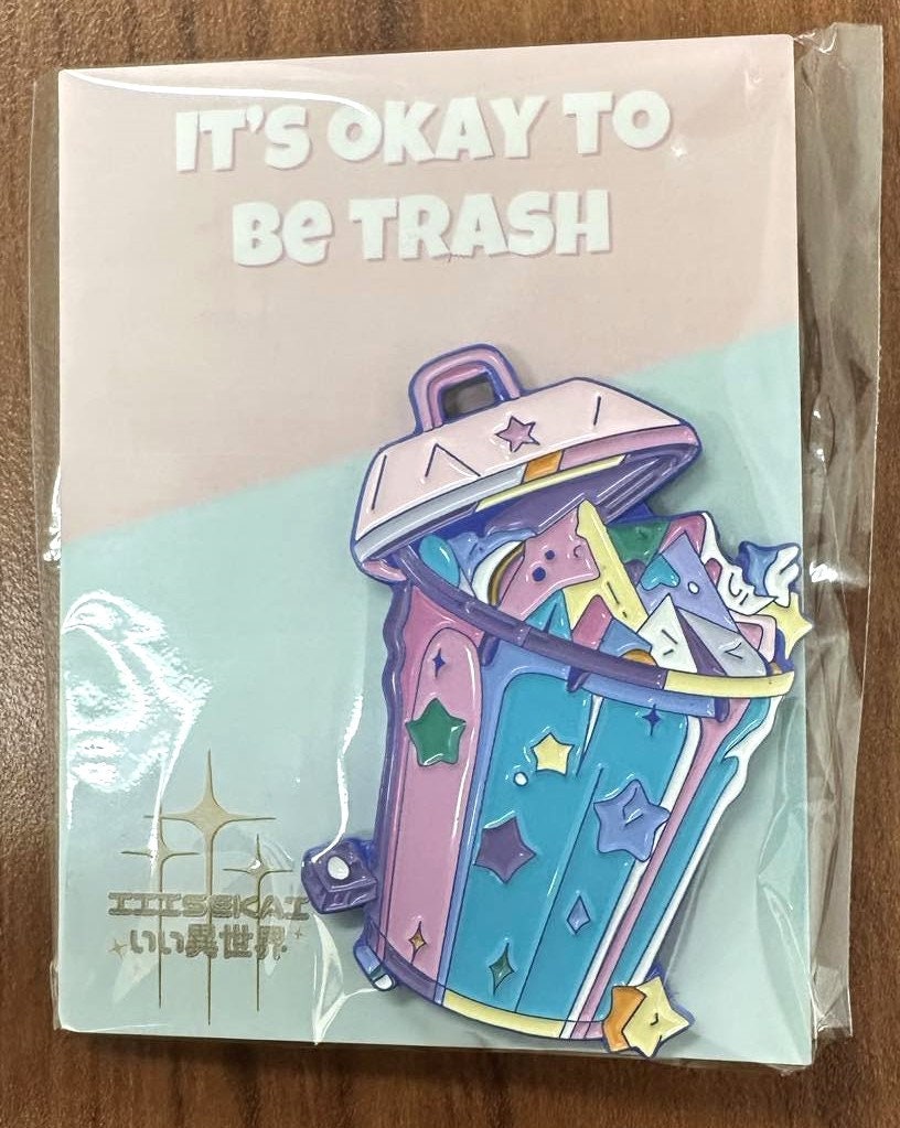 Pastel Trash Enamel Pin Meme Culture Anime Trash Trash Taste Meme ...