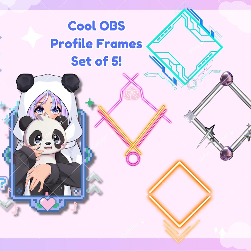 Obs Vtuber Frame Overlay - Etsy