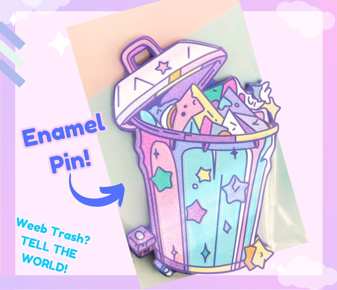 Pastel Trash Enamel Pin | Meme Culture | Anime Trash | Trash Taste Meme ...