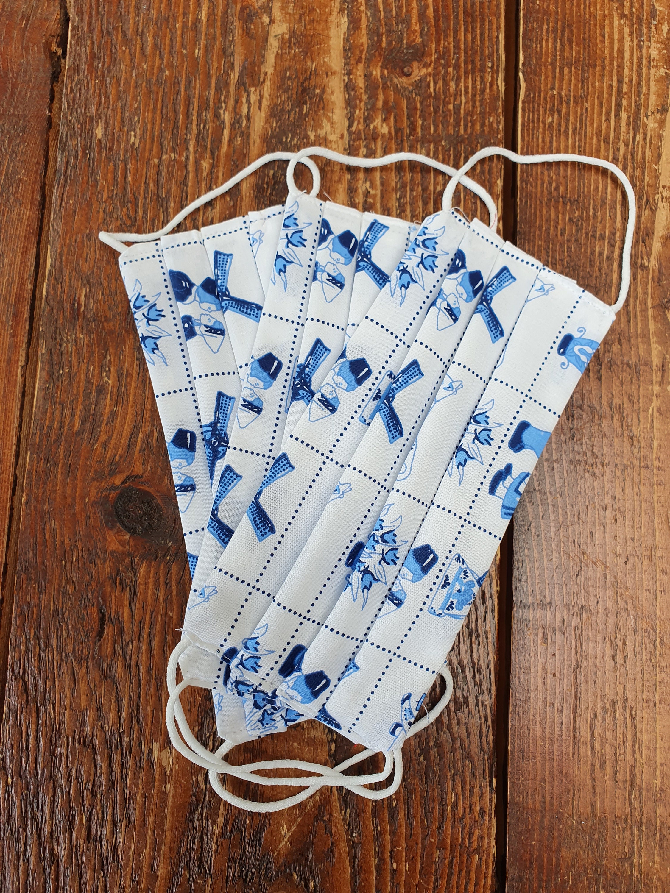 Delfts Blue Mouth Mask - Etsy