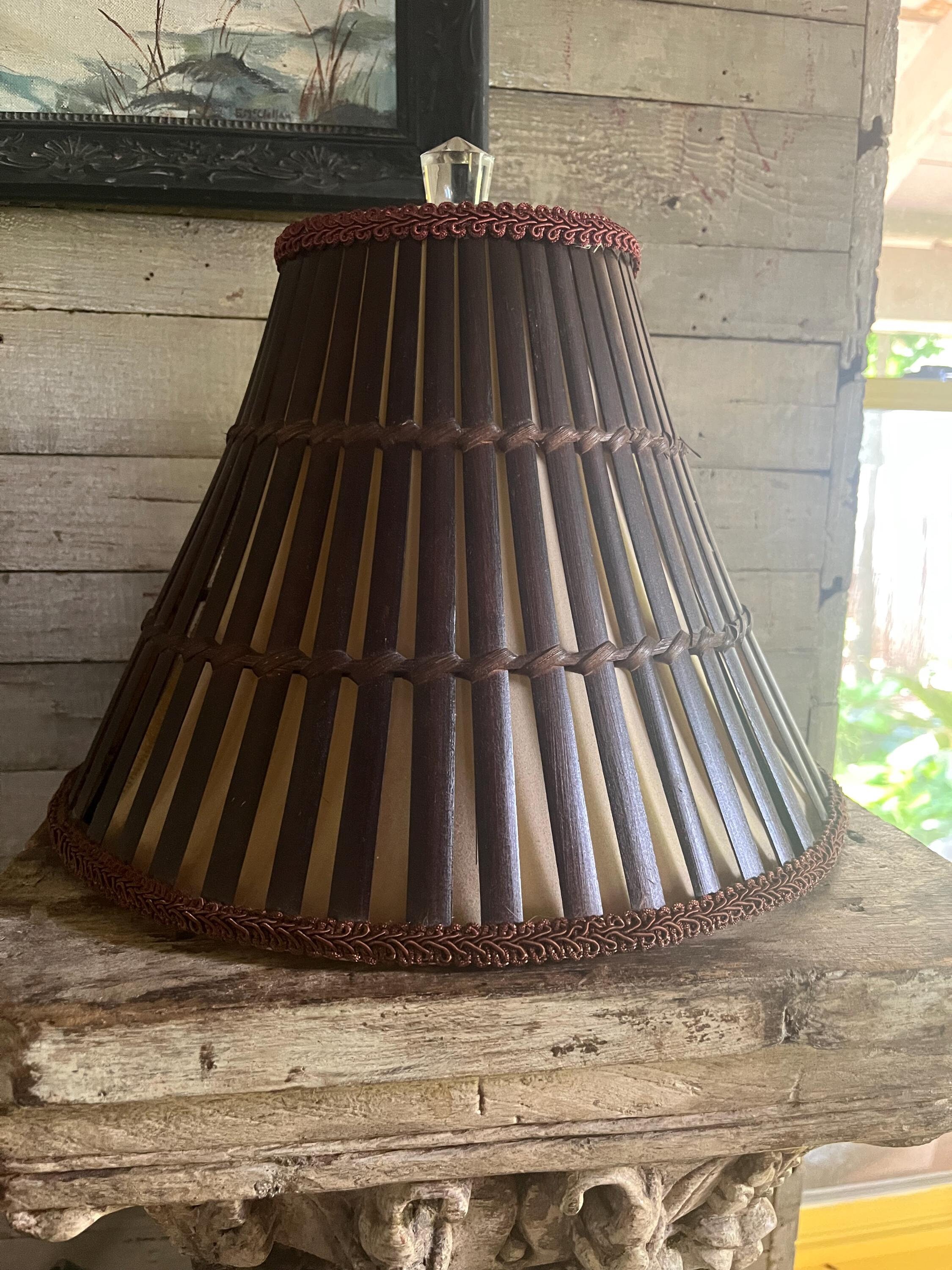 Vintage Bamboo Lamp Shade - Etsy