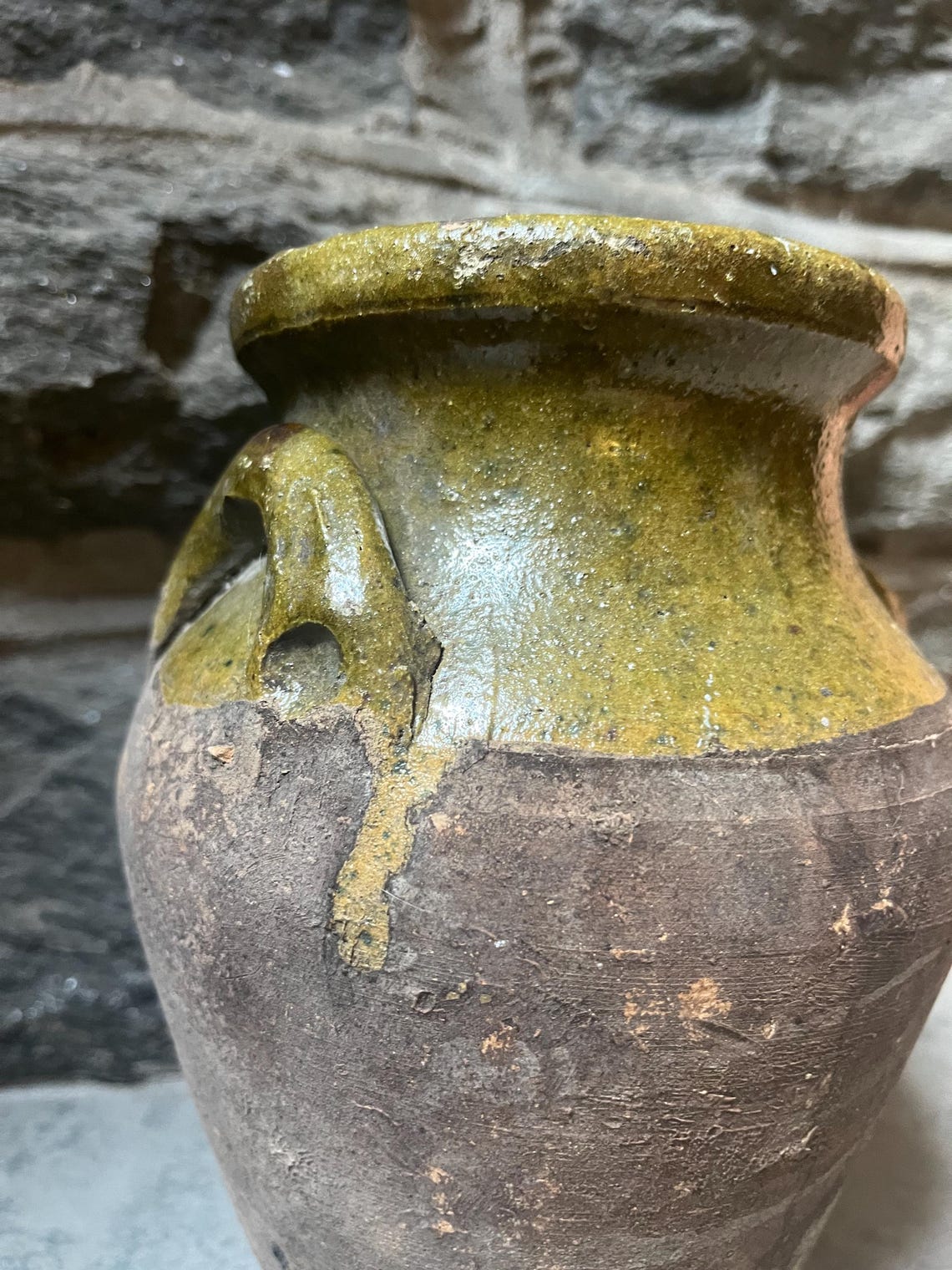 Antique Olive Pot - Etsy
