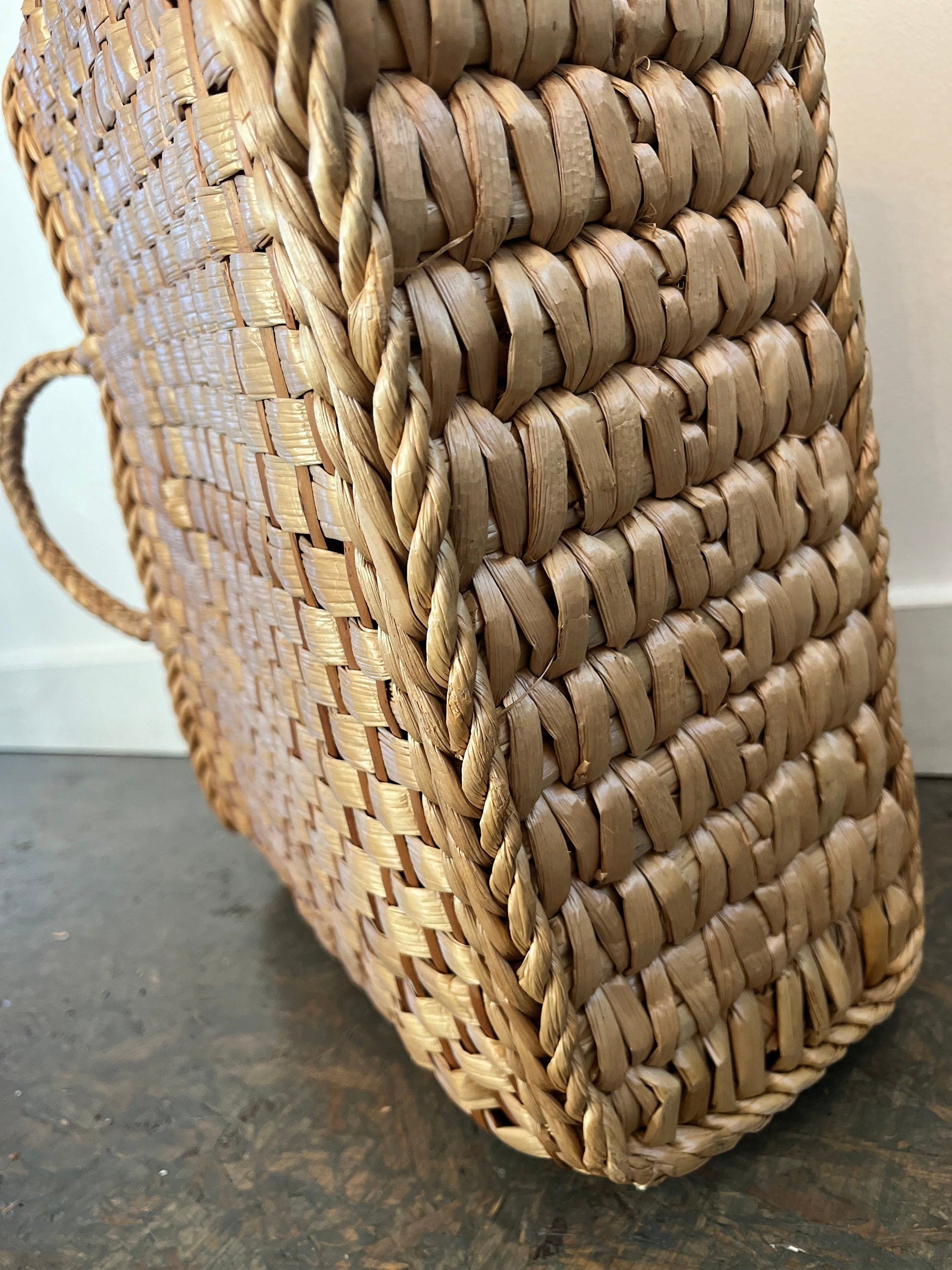 Vintage Straw Bag - Etsy