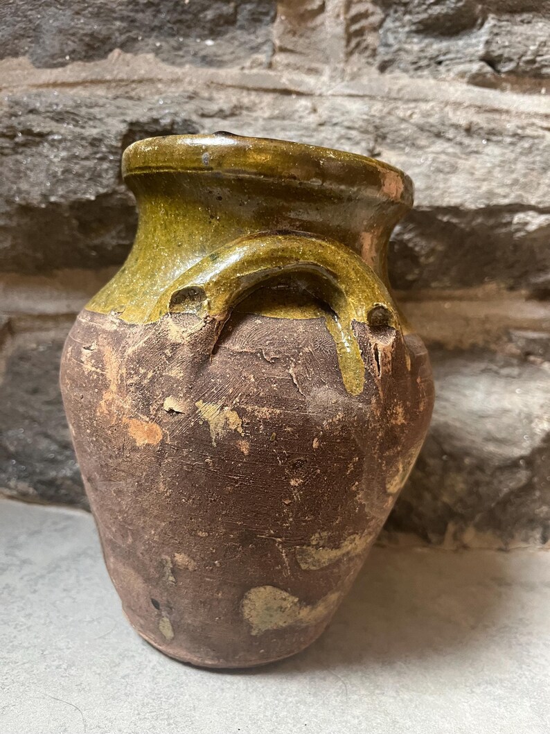 Antique Olive Pot - Etsy