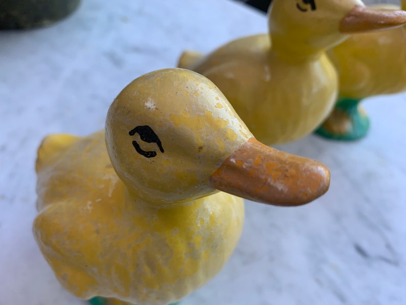 SET Chalk Ducks - 1930's, Artisan Sculpted/hand Painted - Etsy