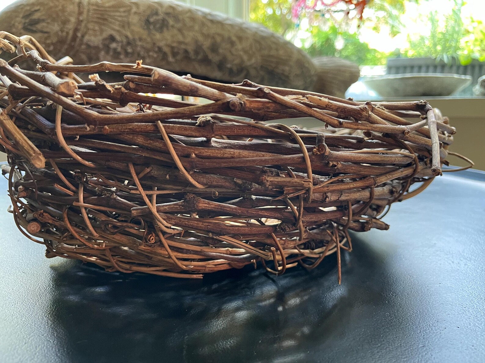 Handmade Grapevine Basket - Etsy