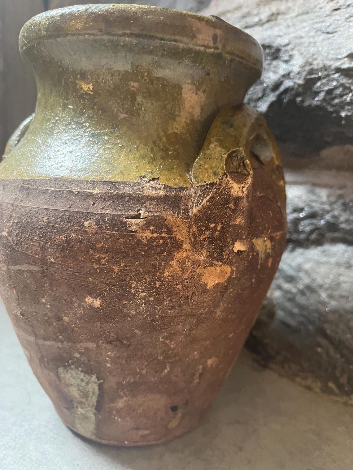 Antique Olive Pot - Etsy