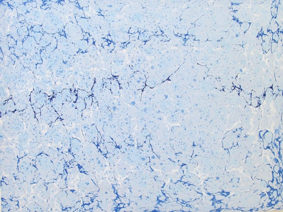 Hand Marbled Paper Decorative Paper 19 x 25 | Etsy