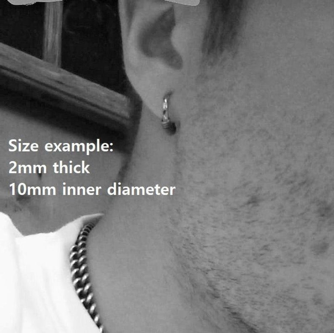 Sterling Silver 12 Gauge = 2mm Thick 8-20mm Raw Septum Daith Tragus ...