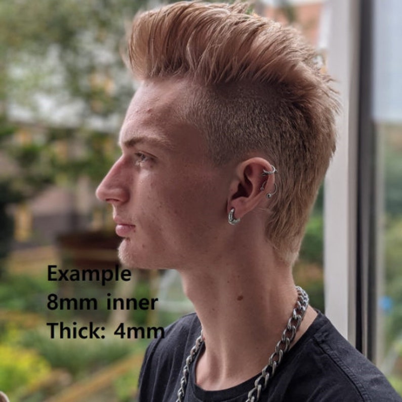 Sterling Silver All Sizes 6G 8G 10G 12G Tragus Piercing Nipple - Etsy