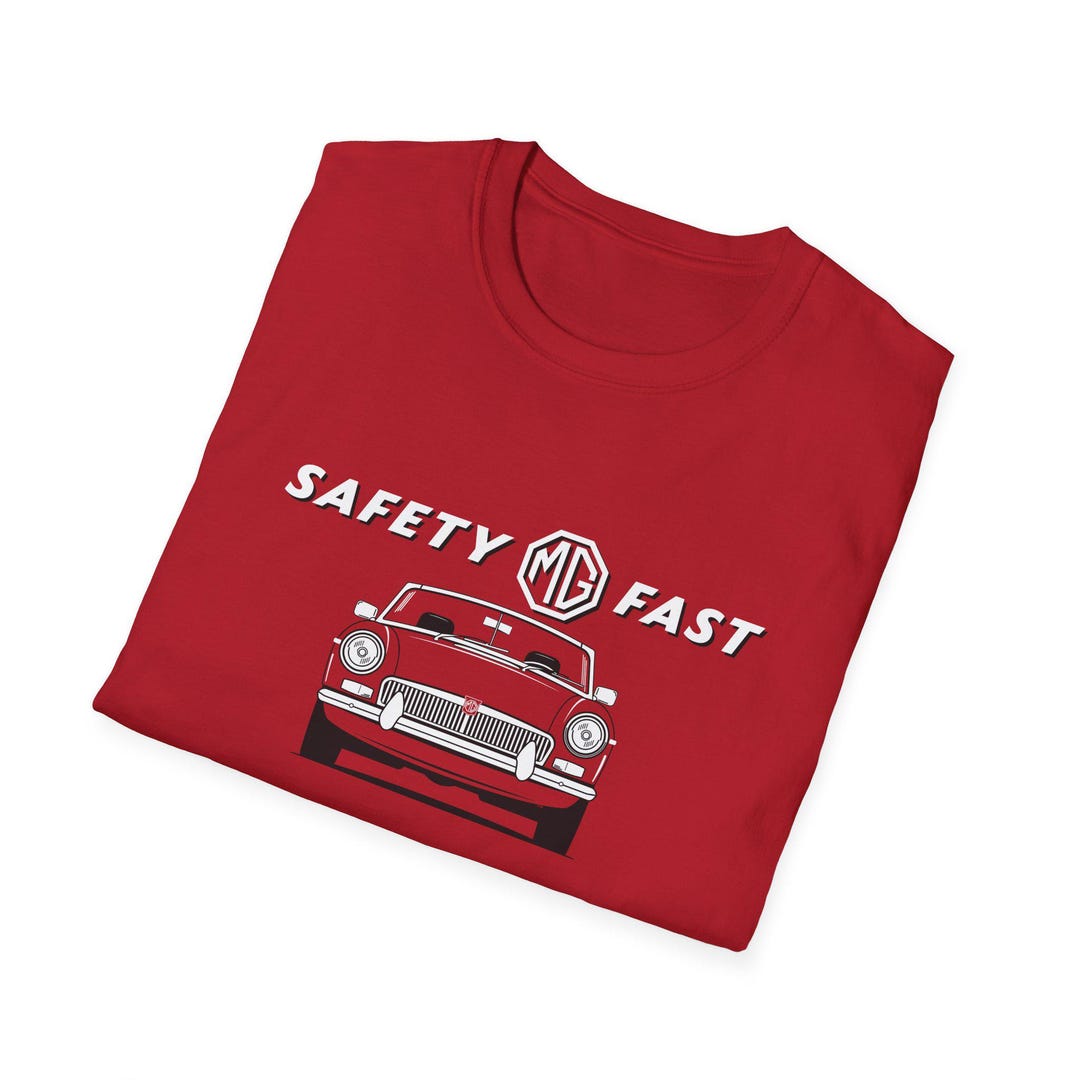 Vintage MGB Sports Car Unisex Softstyle T-shirt - Classic British ...