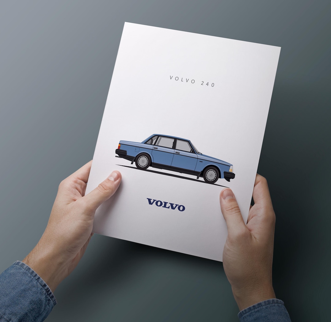 1992 Volvo 240 Sedan Art Print – Automotive Illustration - Etsy