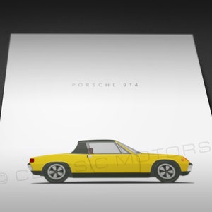 Porsche 914 Unframed Color Print Two Sizes Available | Etsy