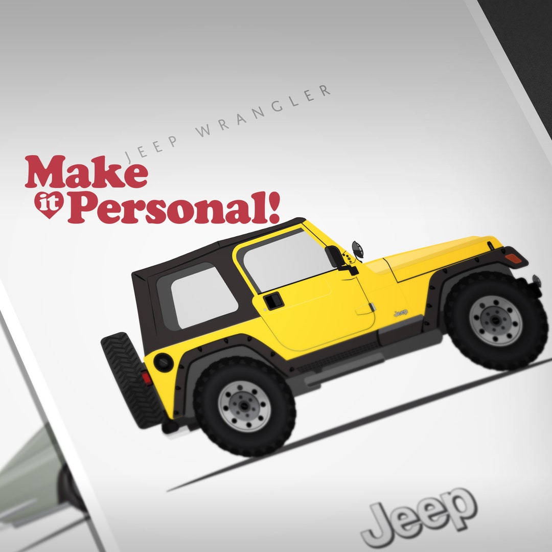 PRINT Jeep Wrangler 8x10 Inch Unframed Print Free - Etsy