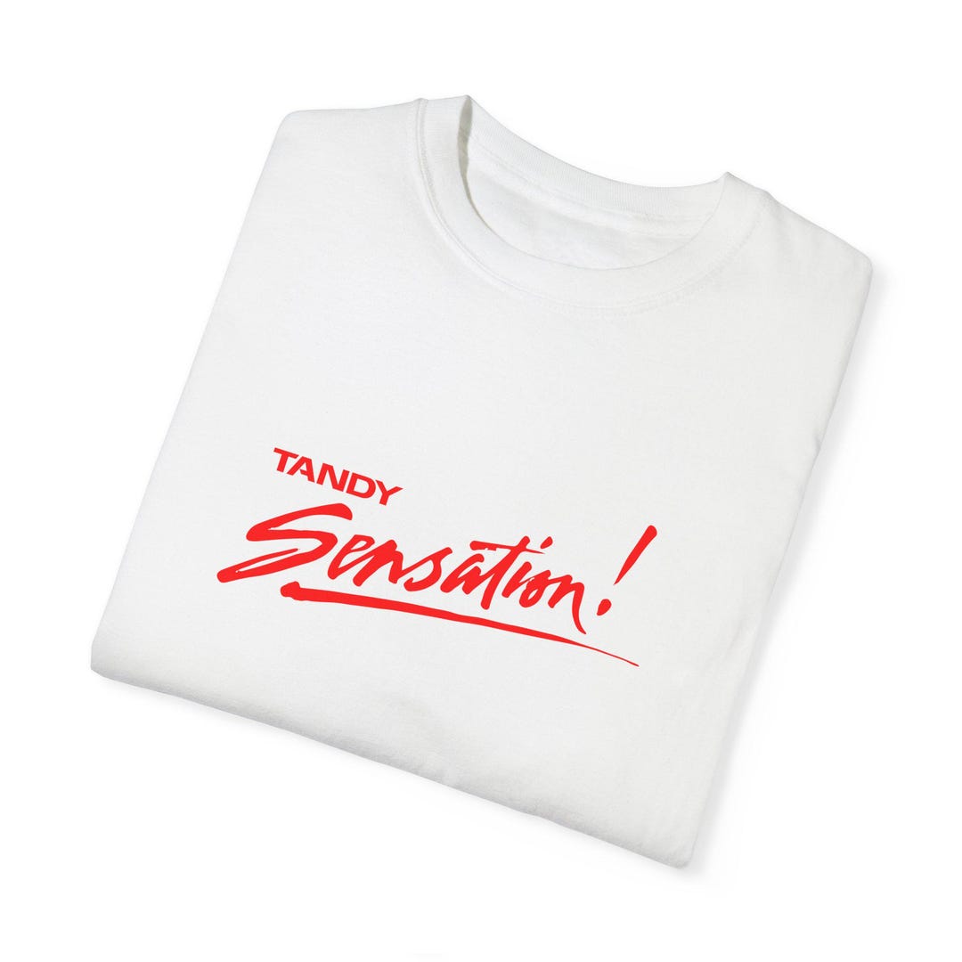 Tandy Sensation Logo on a Vintage-inspired Unisex T-shirt, Perfect for ...