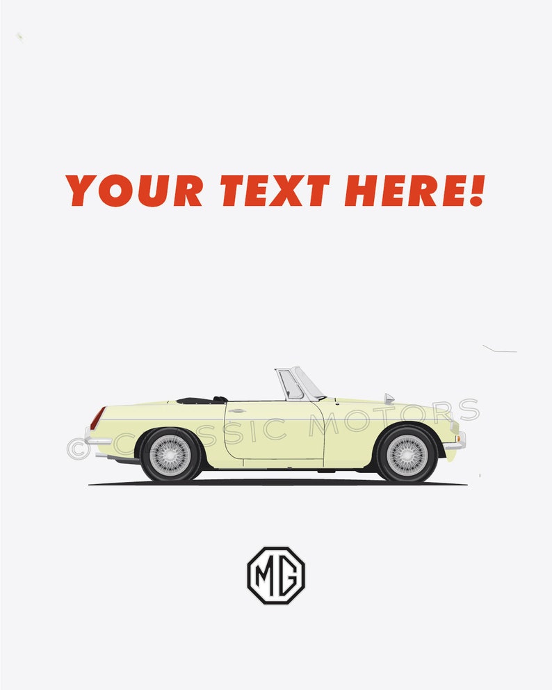 MG MGC GTS Sebring Race Car - Unframed Color Print - Free ...