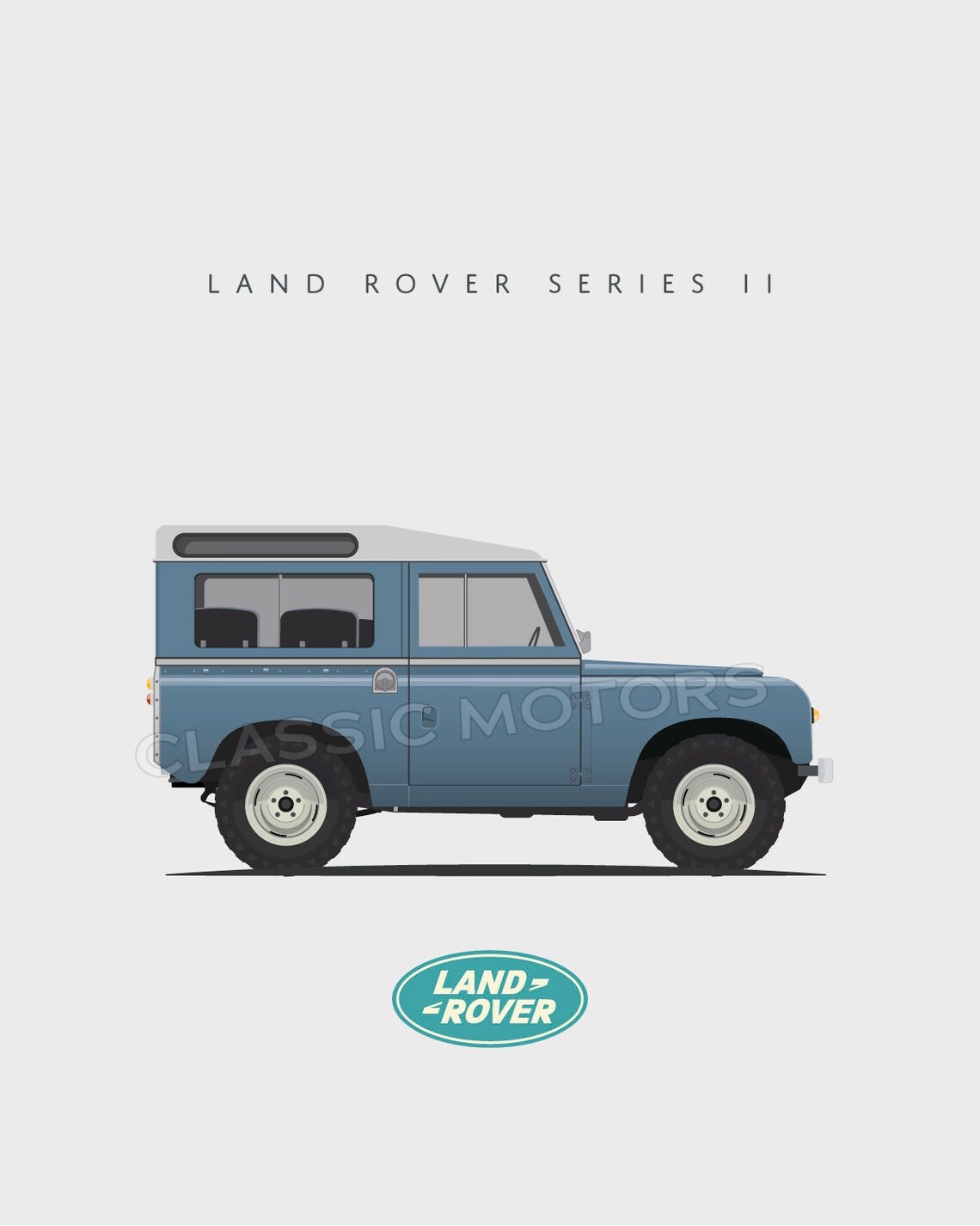 Land Rover Series II Unframed Color Print Two Sizes - Etsy
