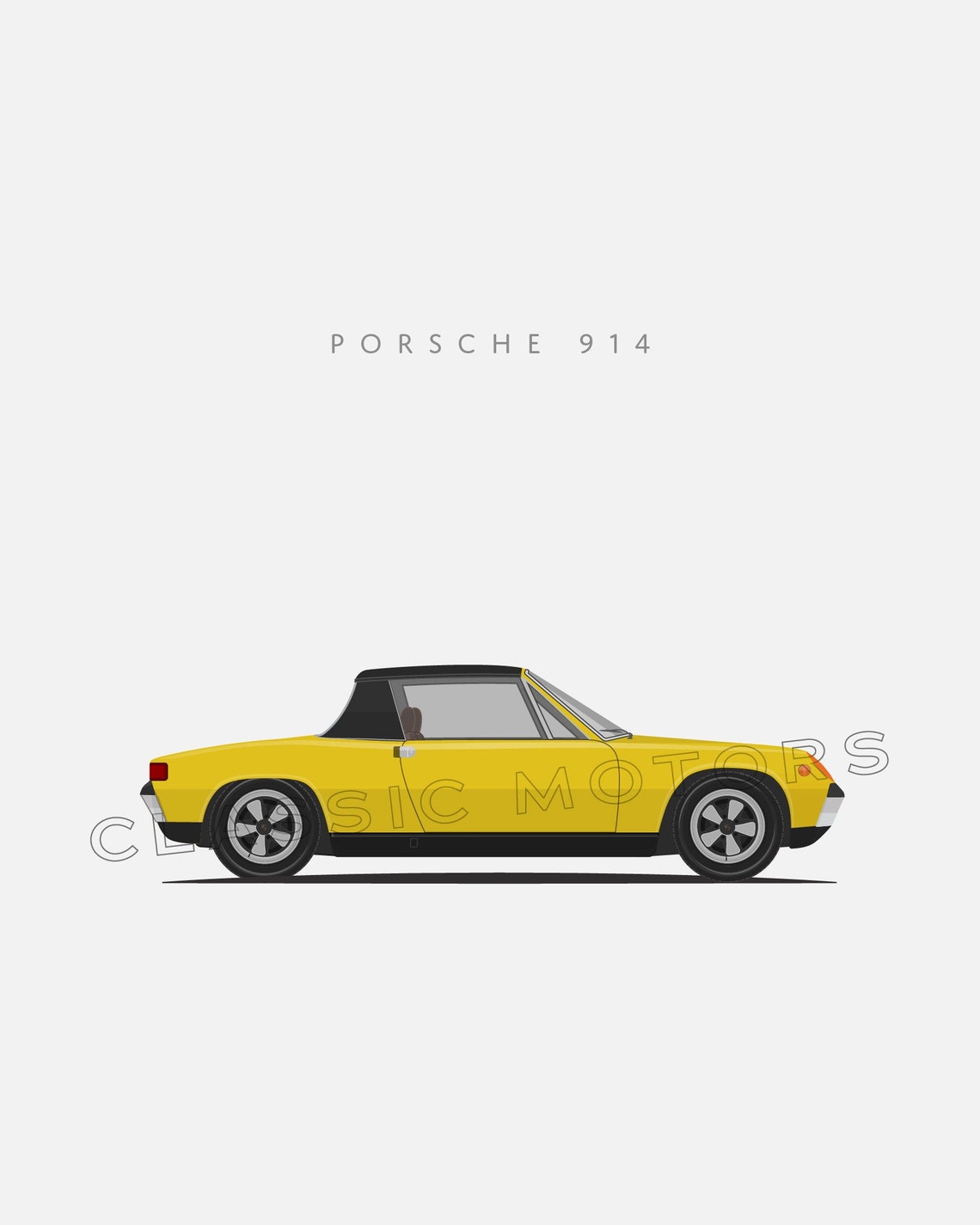 Porsche 914 Unframed Color Print Two Sizes Available | Etsy