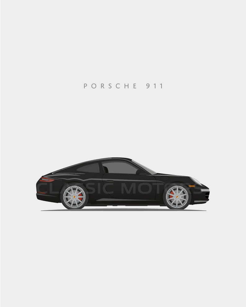 Porsche 911 / 997 Unframed Color Print Two Sizes - Etsy