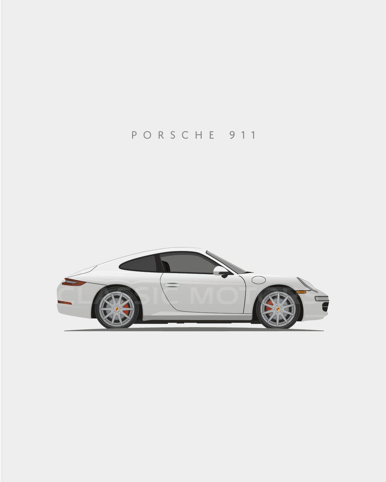 Porsche 911 / 997 Unframed Color Print Two Sizes - Etsy