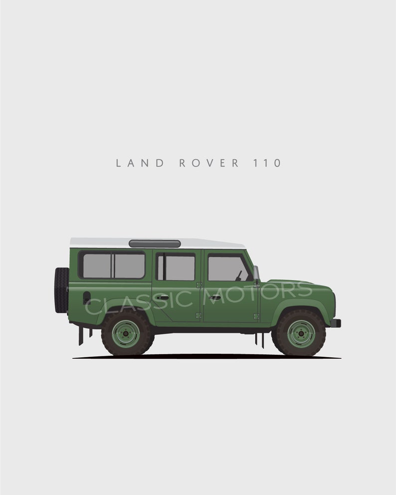 PRINT Land Rover 110 8x10 Inch Unframed Print Four - Etsy