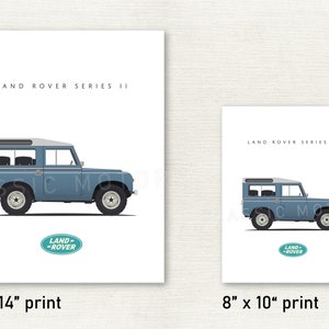 Land Rover Series II Unframed Color Print Two Sizes Available Free ...