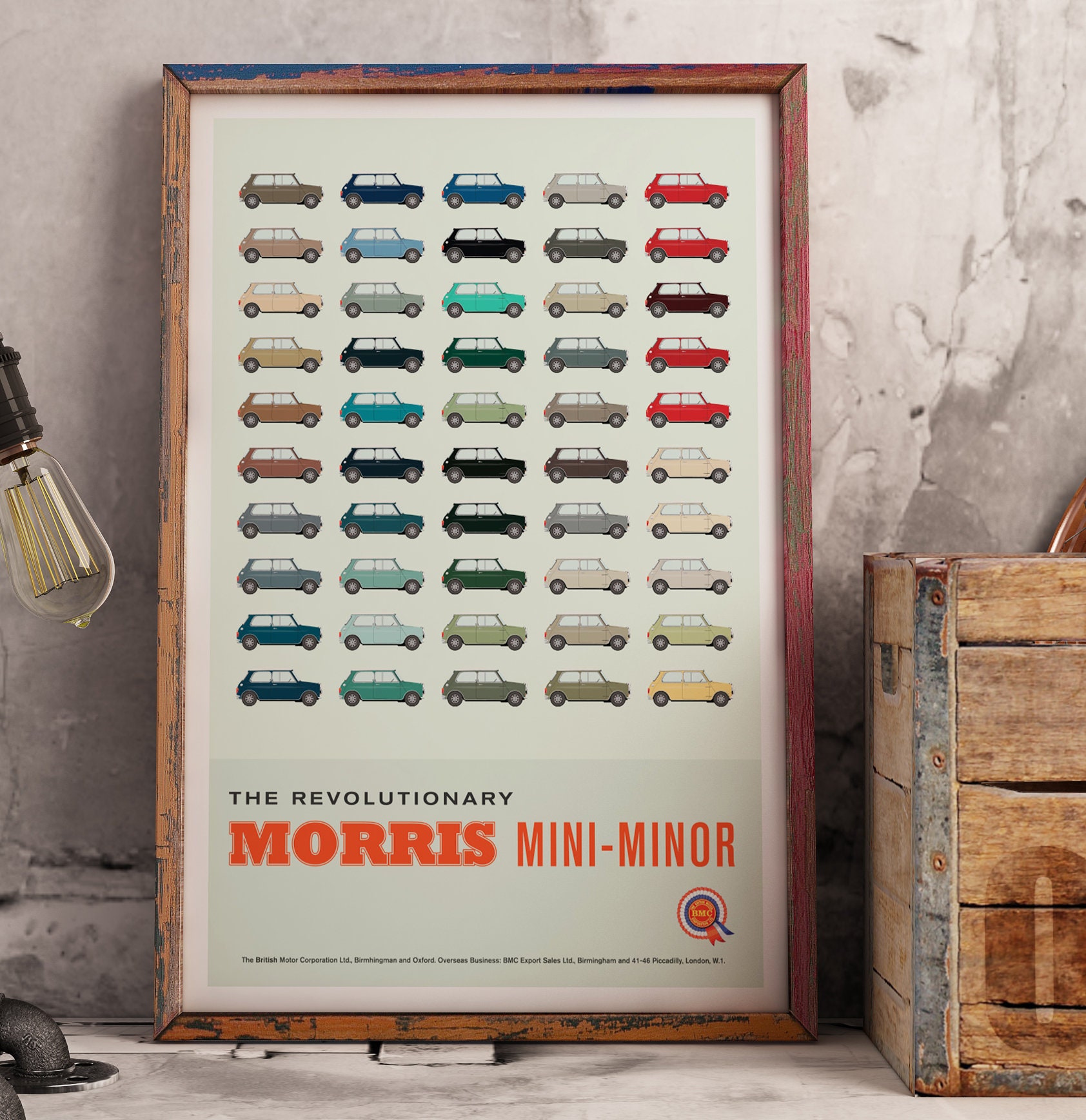 PRINT Morris Mini Minor Poster 11x17 Unframed - Etsy Sweden