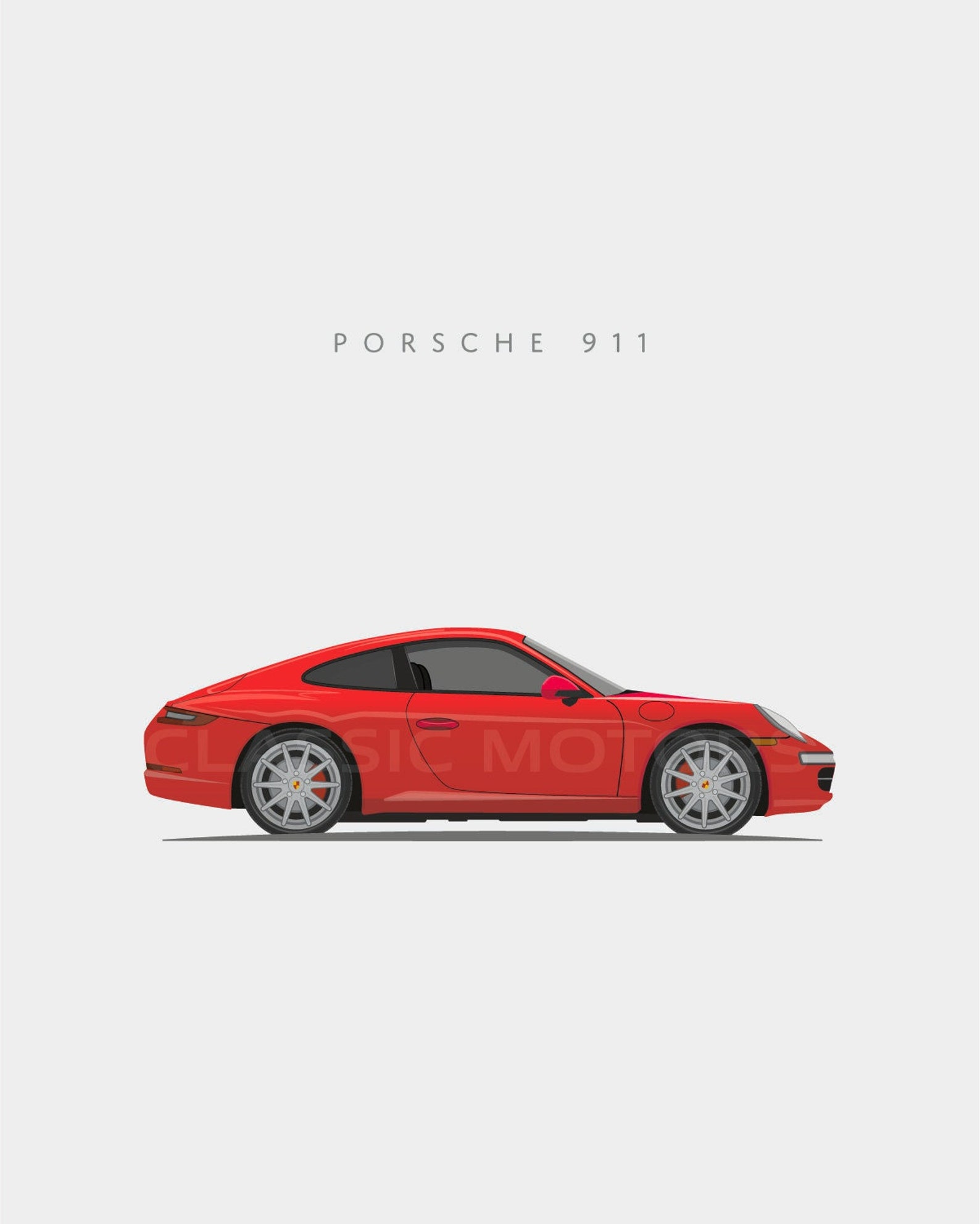 Porsche 911 / 997 Unframed Color Print Two Sizes - Etsy
