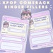 Laminated Kpop Photocard Binder Fillers Cherry Version - Etsy