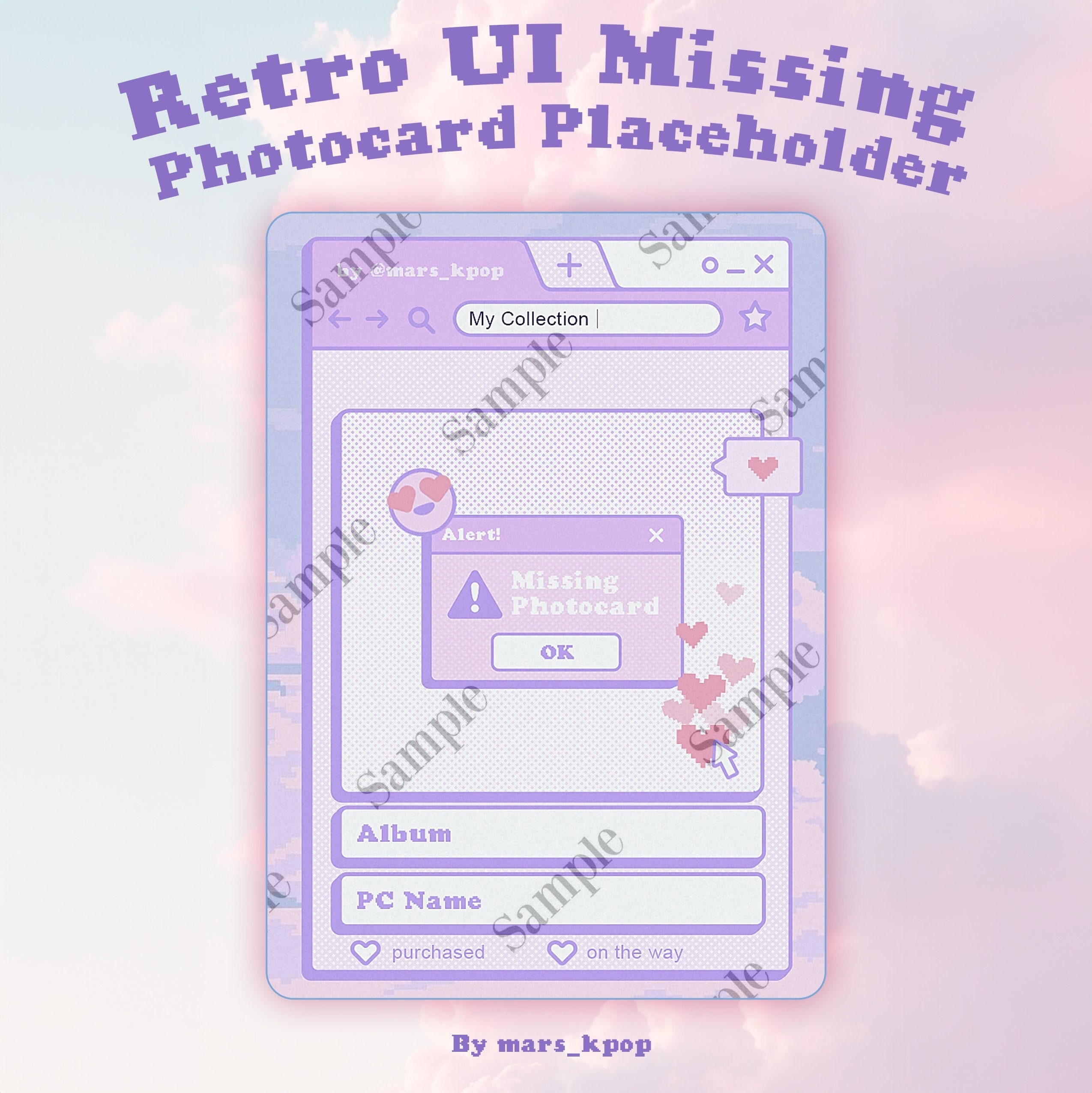 Kpop Binder Fillers - Retro Interface - Etsy
