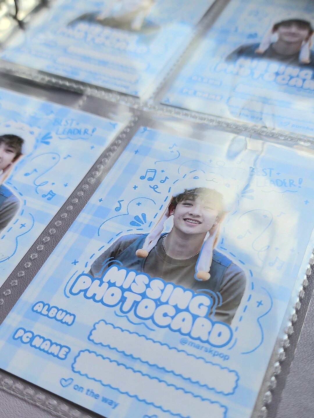 Bang Chan Missing Kpop Photocard Insert - Etsy