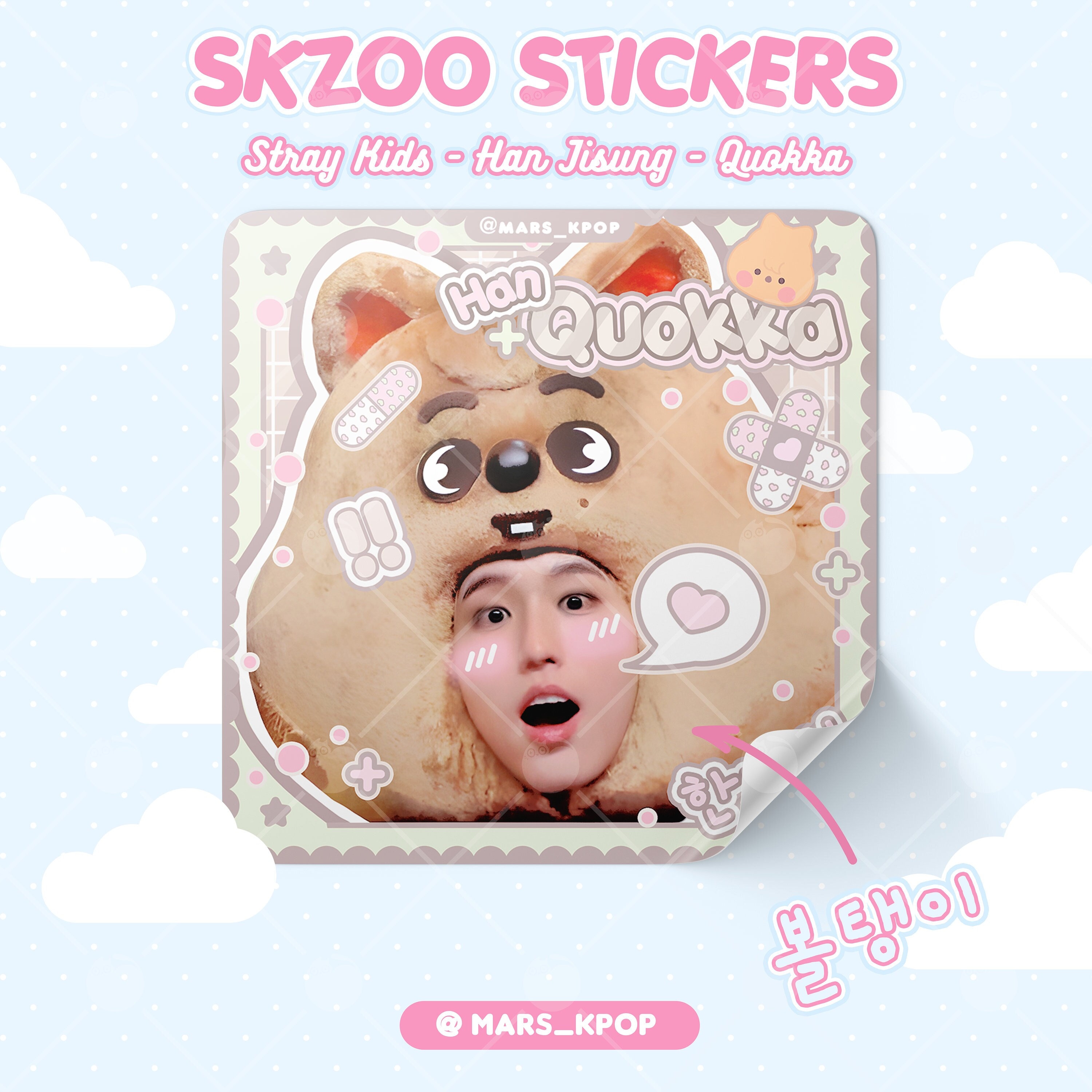 Han Quokka Stickers Stray Kids SKZOO - Etsy